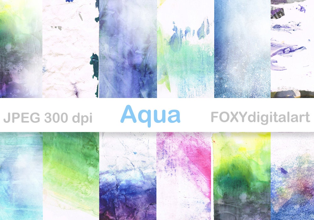 Watercolor Digital Paper, Watercolor Textures, Watercolor Paint ...