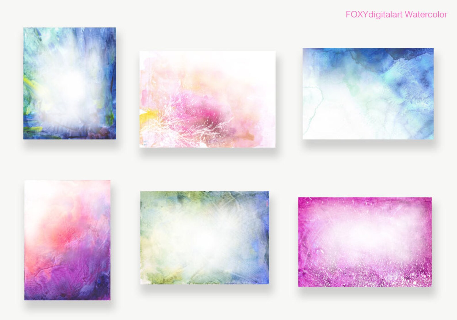 Watercolor Digital Paper, Watercolor Scrapbook Paper, Watercolor ...