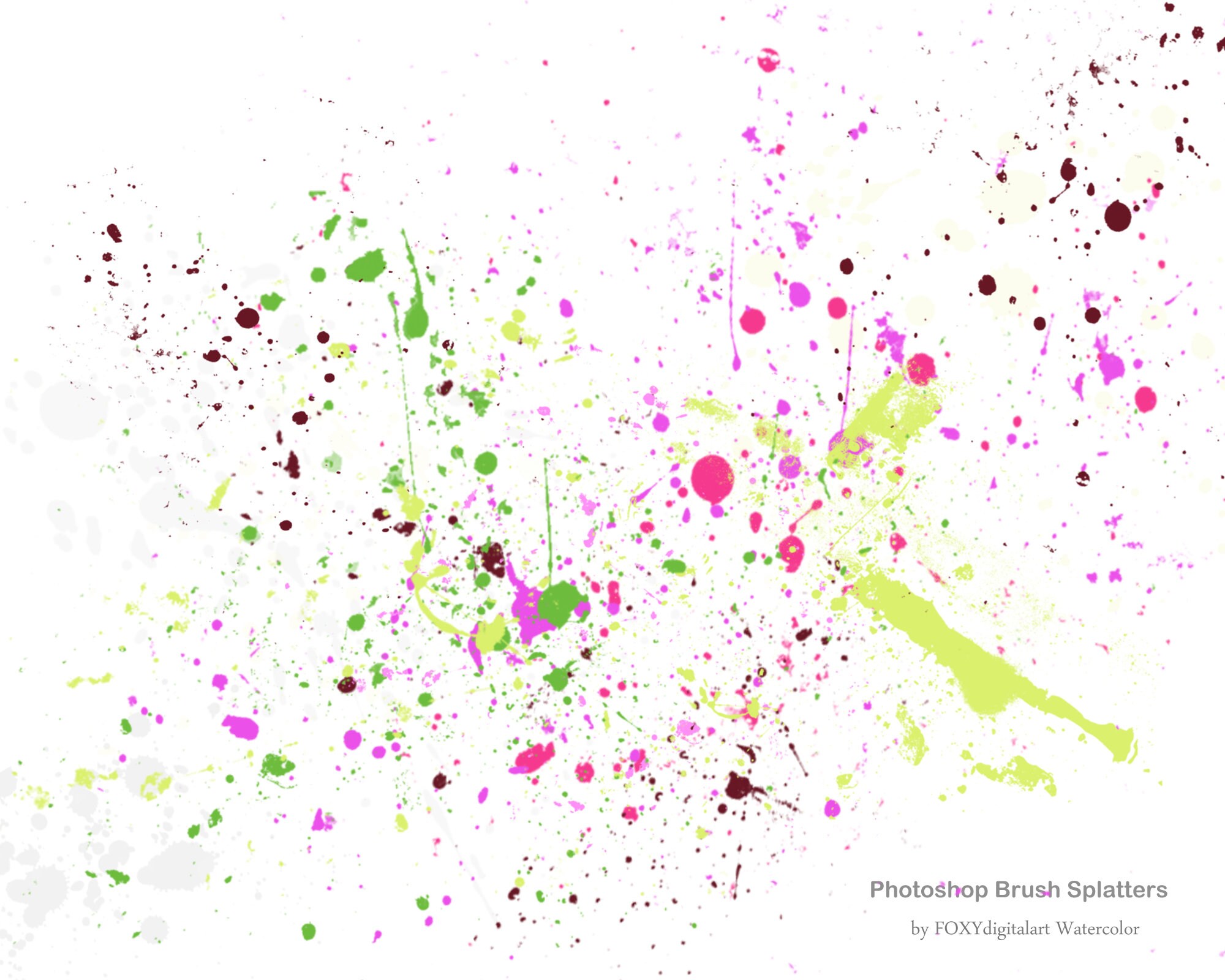 Paint Splatter Brush, Grunge Dirty Graffiti Spray, Watercolor Paint ...