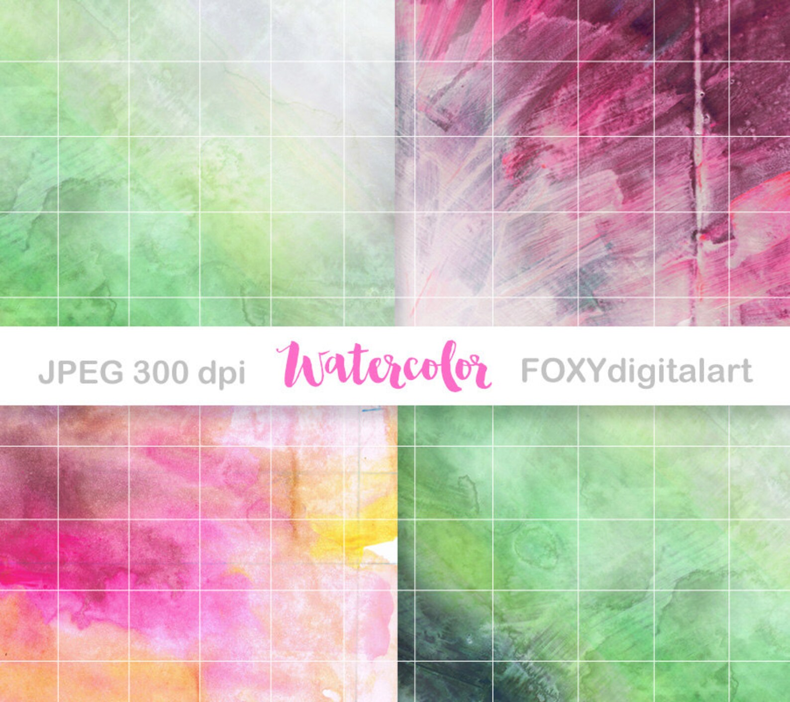 Watercolor Digital Paper, Watercolor Backgrounds, Printable ...