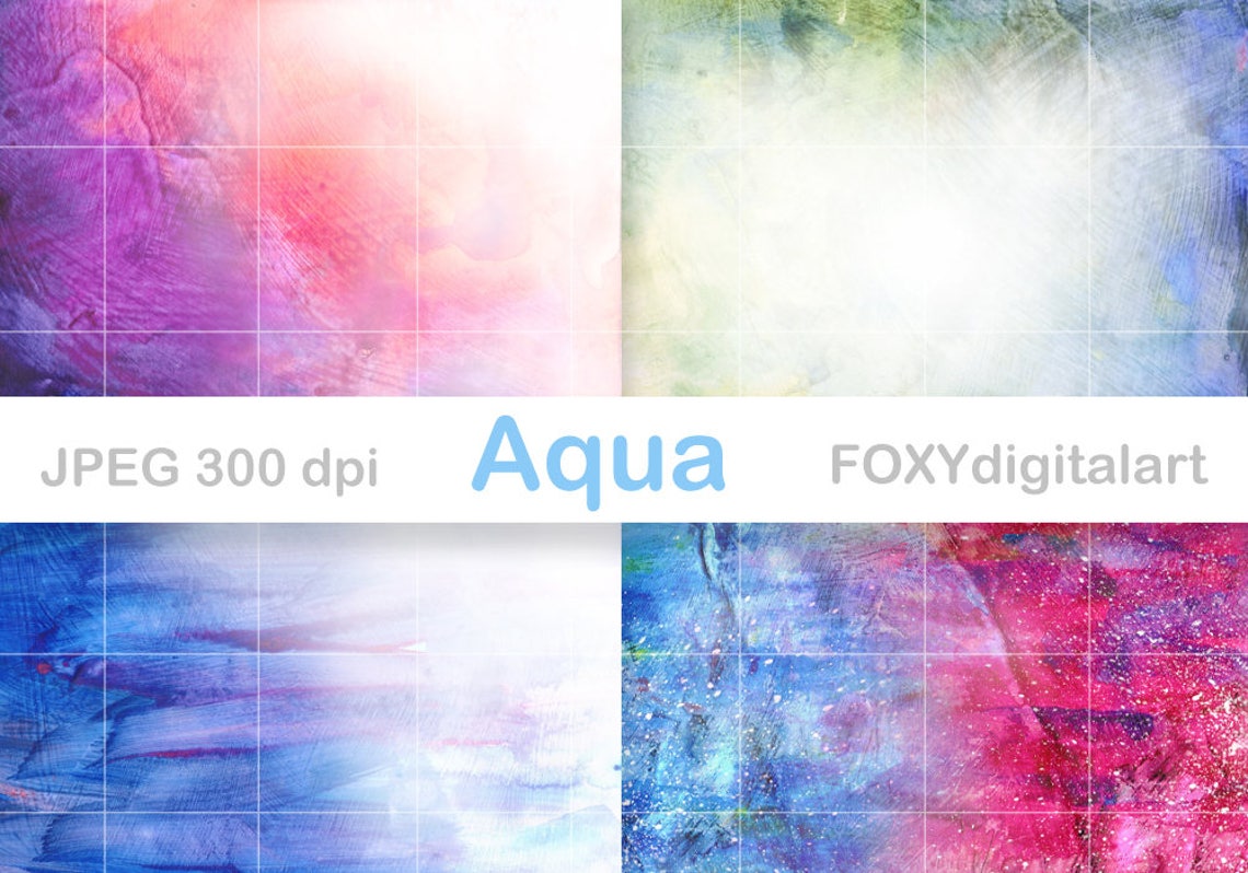 Watercolor Digital Paper, Watercolor Scrapbook Paper, Watercolor ...