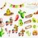 Taco Clipart, Mexican Food Clipart, Watercolor Cinco De Mayo Clipart ...