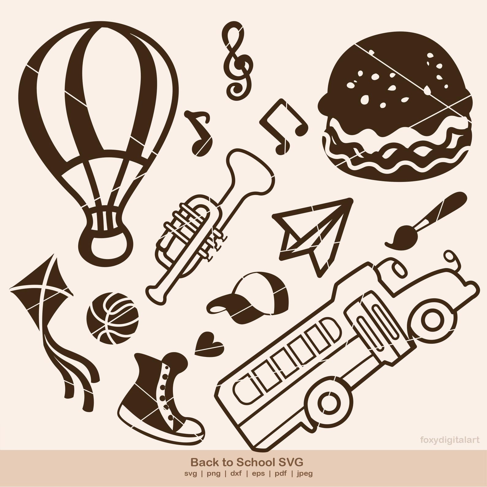 Back to School Svg Bundle, School Bus Svg, Back to School Svg, Apple ...