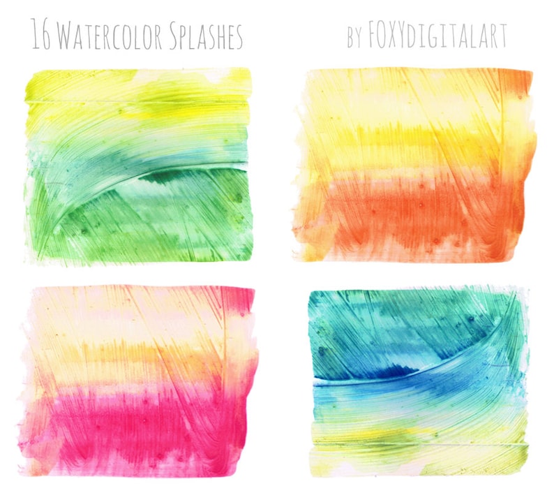Watercolor Background Watercolor Strokes Watercolor Splash | Etsy