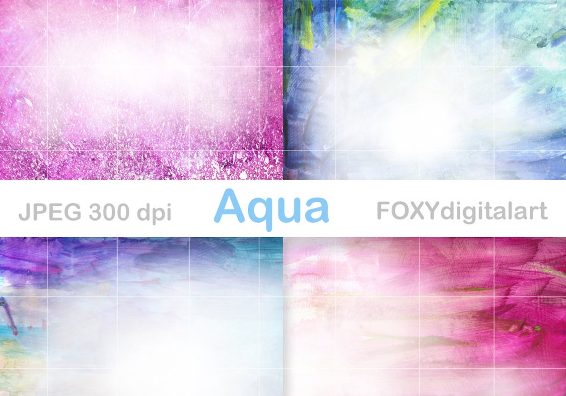 Watercolor Digital Paper, Watercolor Scrapbook Paper, Watercolor ...