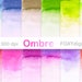 Watercolour Ombre Digital Papers, Ombre Watercolor Backgrounds ...