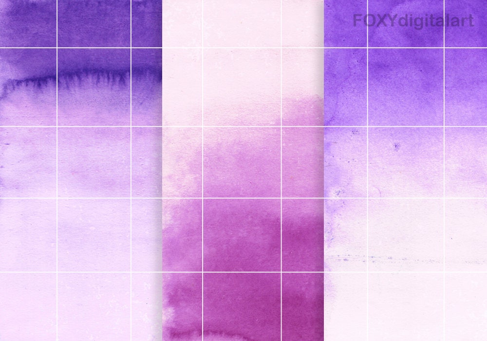 Watercolor Ombre Digital Paper, Digital Paper Watercolour, Hand Painted ...