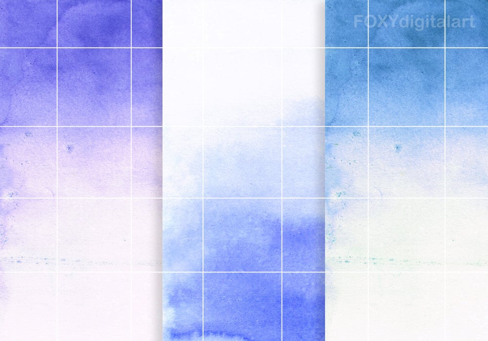 Watercolor Ombre Digital Paper, Digital Paper Watercolour, Hand Painted ...
