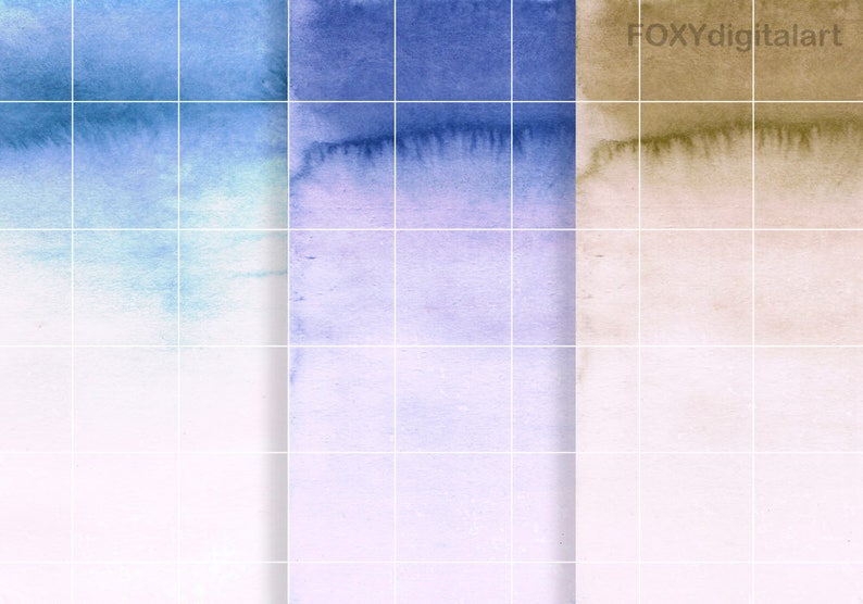 Watercolour Ombre Digital Papers Ombre Watercolor - Etsy