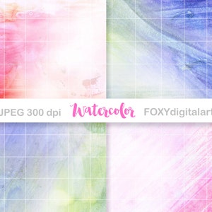Watercolor Digital Paper, Watercolor Background, Watercolor Paper ...