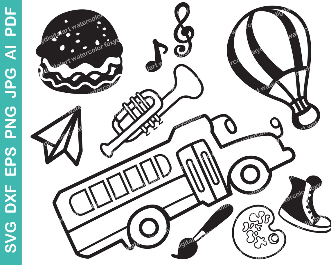 Back to School Svg Bundle, School Bus Svg, Back to School Svg, Apple ...