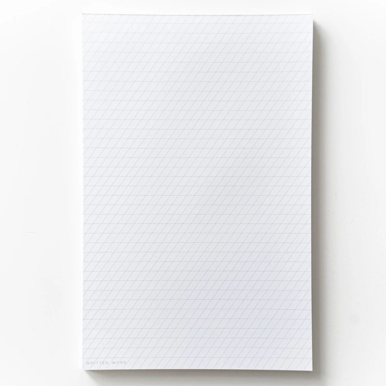 A5 Calligraphy Slanted Guide Notepad, Practice Calligraphy Writing ...