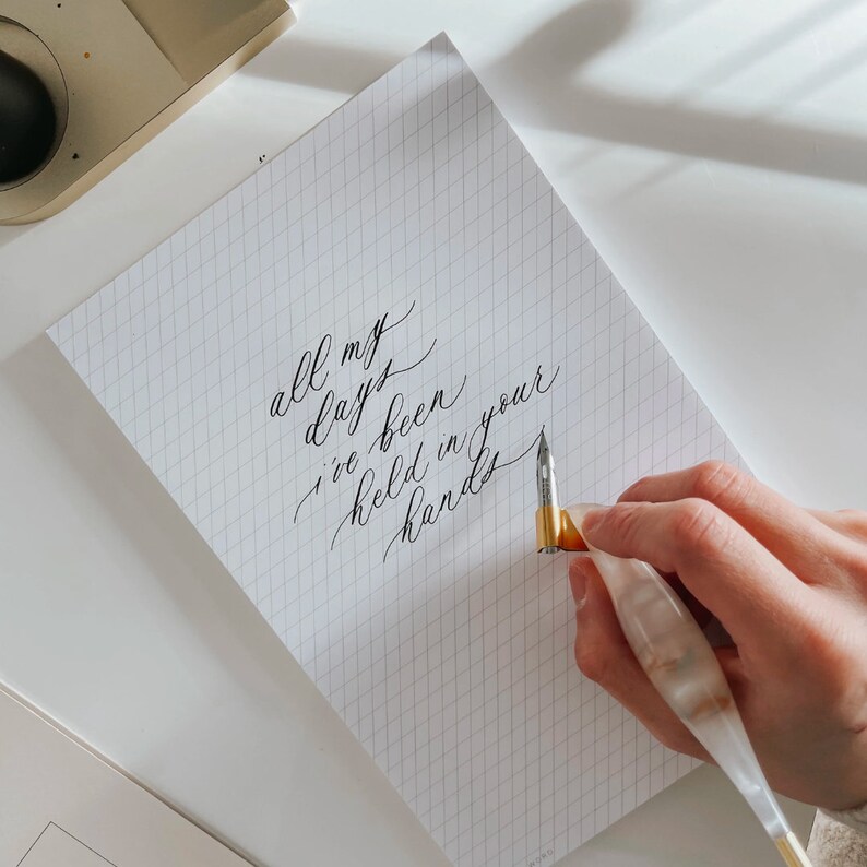 A5 Calligraphy Slanted Guide Notepad, Practice Calligraphy Writing ...