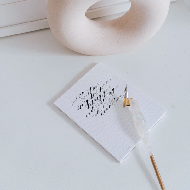 A5 Calligraphy Slanted Guide Notepad, Practice Calligraphy Writing, Practice Writing Pad ...