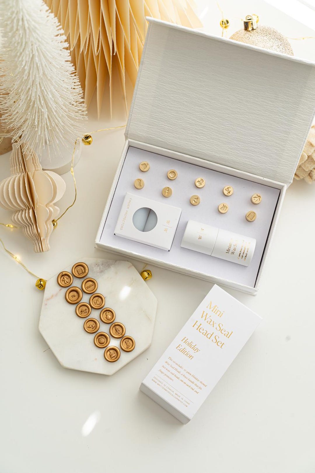 Holiday Mini Wax Seal Advent Calendar (set of 12), 9mm Christmas Stamps ...