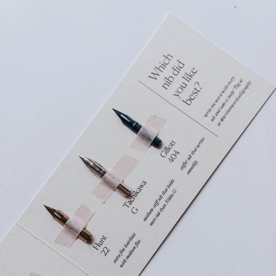 Pointed Nib Sampler Dip Pen Nibs Modern Calligraphy Nib - Etsy