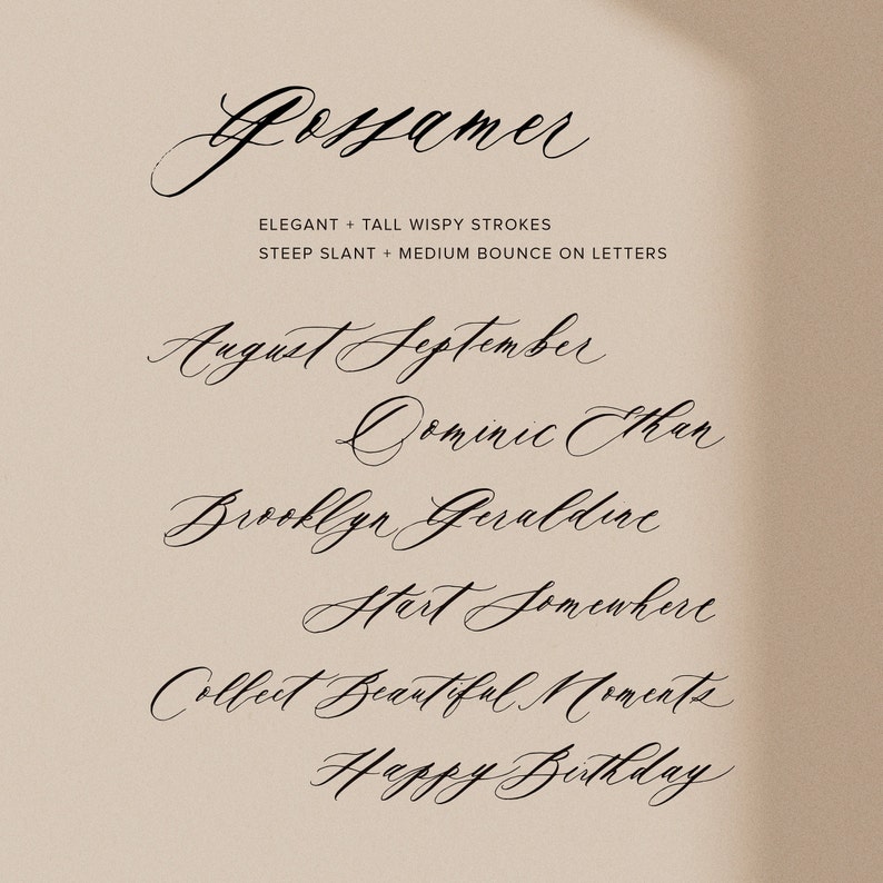 Uppercase Digital Worksheets - Gossamer, Elegant Cursive Printable ...