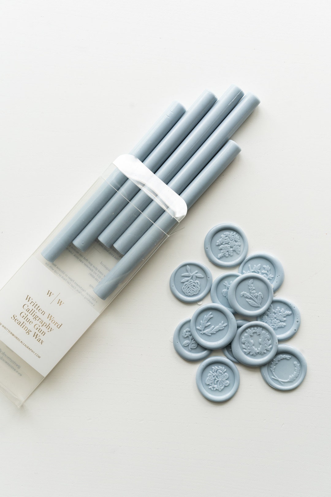 Dusty Blue Glue Gun Sealing Wax (box of 5 Sticks), Pastel Blue Sealing ...