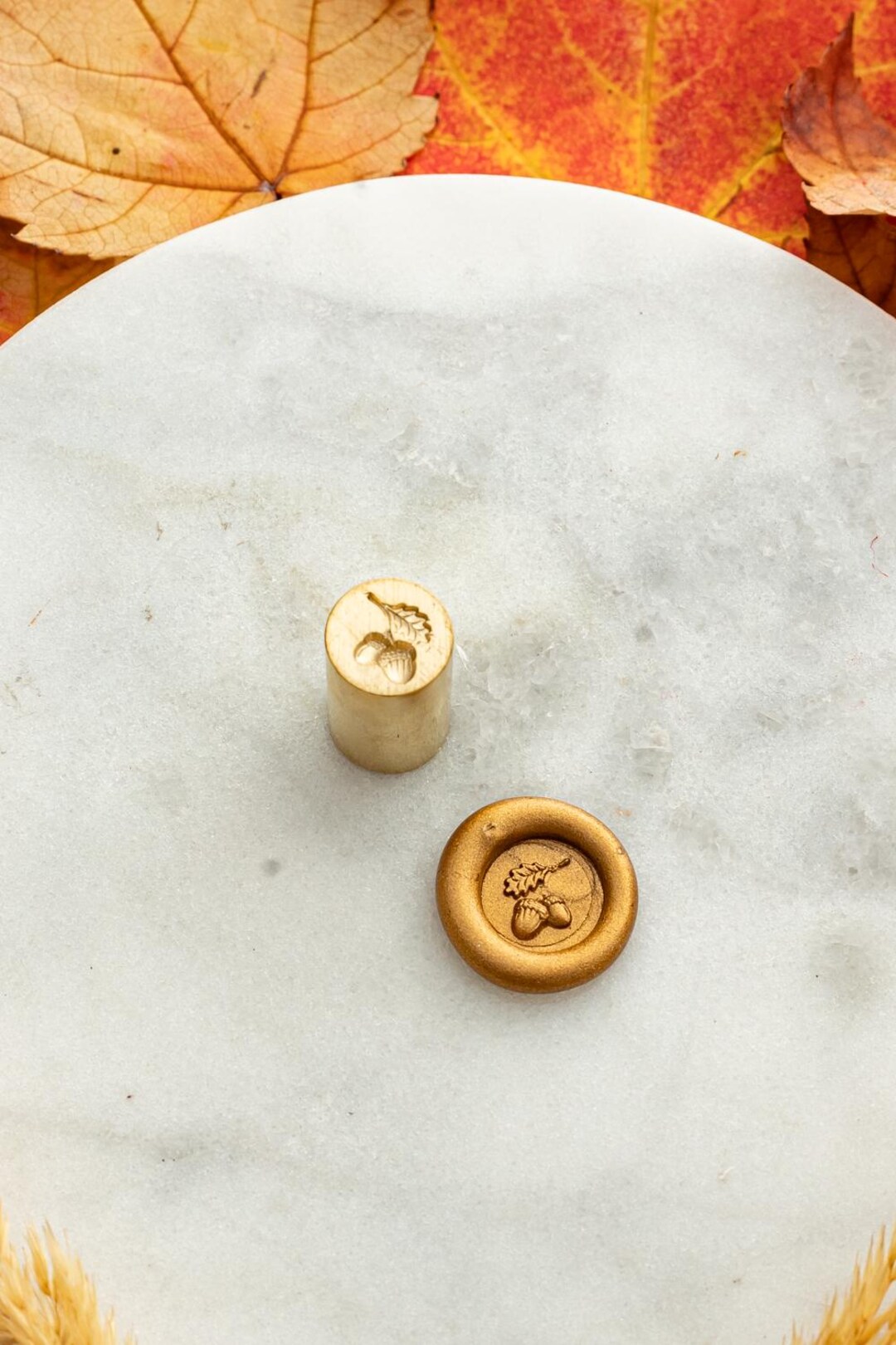 Acorn Mini Wax Seal Head, Fall Autumn Wax Seals, 9mm Woodland Stamp ...