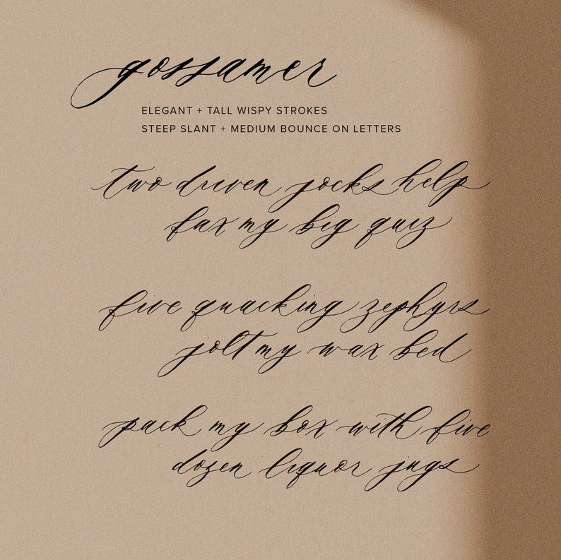 Lowercase Digital Worksheets - Gossamer, Elegant Cursive Printable ...