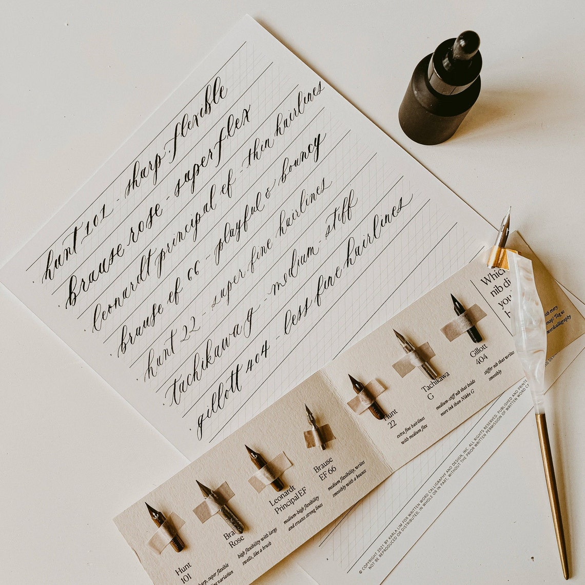 Pointed Nib Sampler Dip Pen Nibs Modern Calligraphy Nib - Etsy