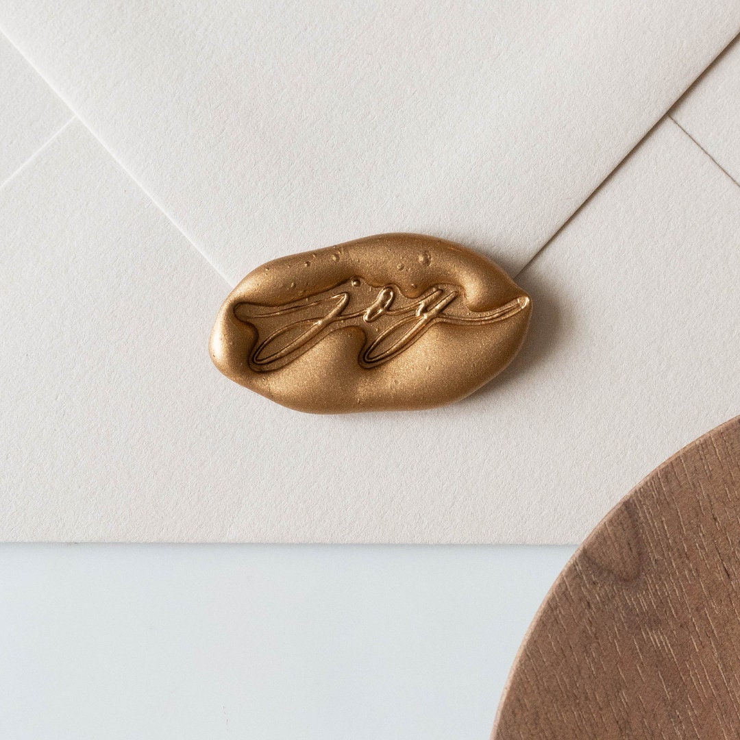 Joy Wax Seal, Calligraphy Stamp - Etsy