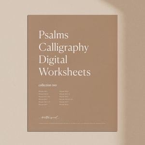 Psalms Collection 2 Digital Worksheets, Psalm Bible Verses in Modern ...