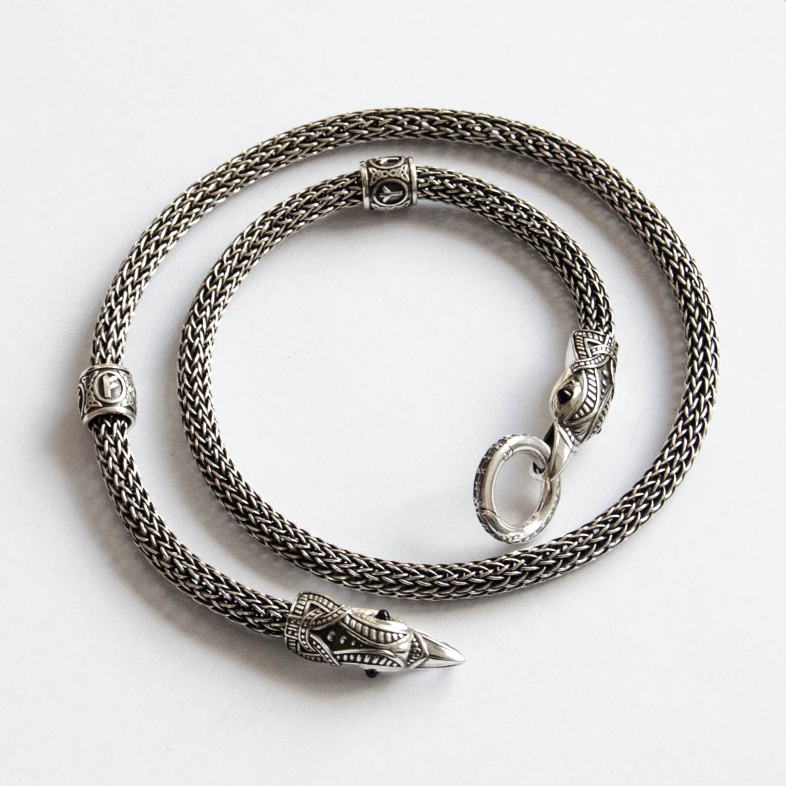 Silver Raven Choker for Man Crow Necklace Silver Chain - Etsy