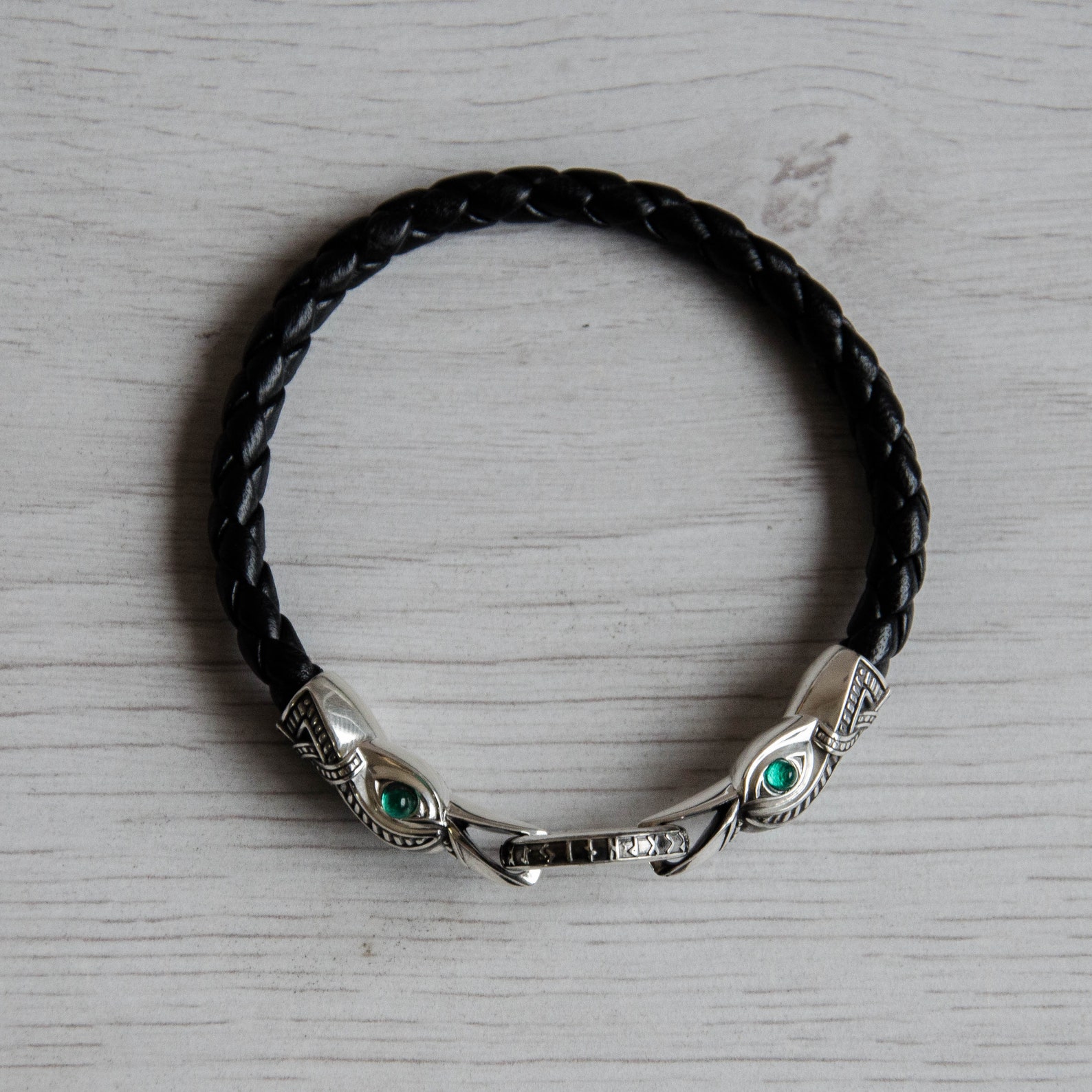 Silver Raven Bracelet for Man Bird Wristband for Boyfriend - Etsy