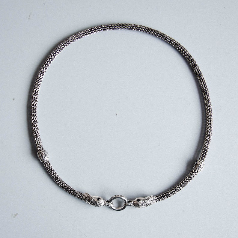 Silver Raven Choker for Man Crow Necklace Silver Chain - Etsy