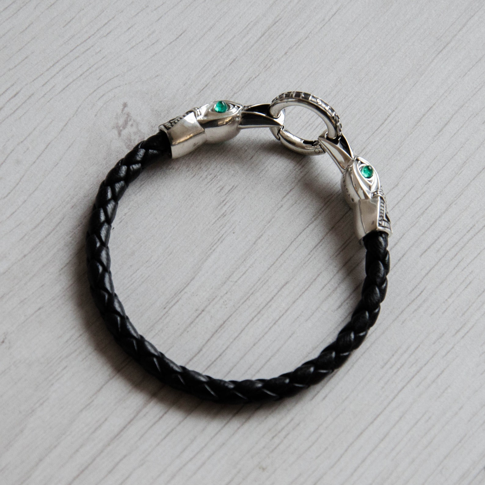 Silver Raven Bracelet for Man Bird Wristband for Boyfriend - Etsy