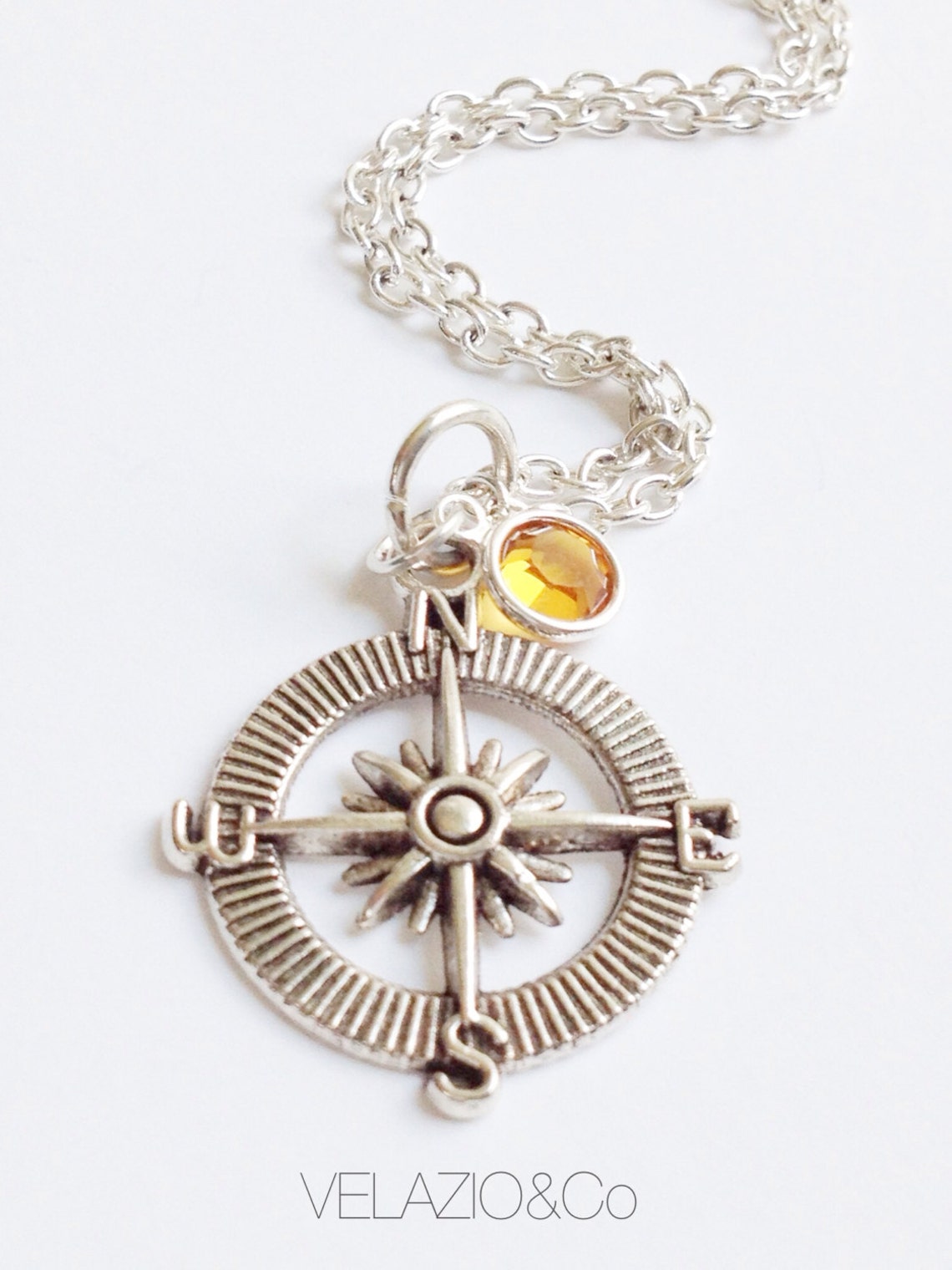 Compass Necklace Nautical Necklace Travel Jewelry Best - Etsy
