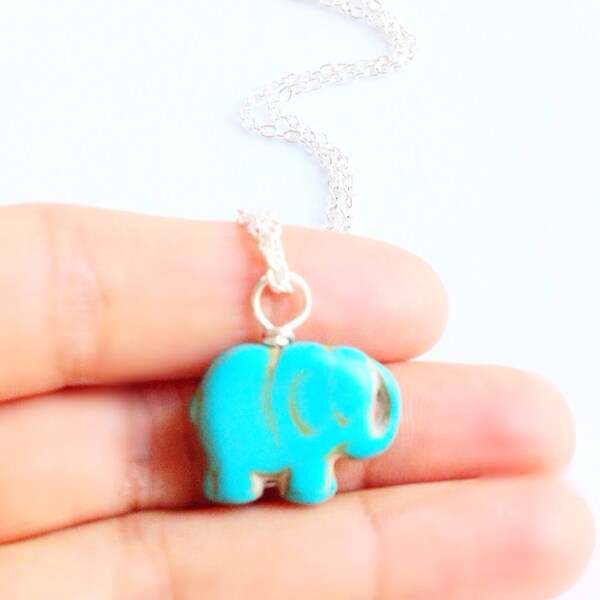 Turquoise Elephant - Etsy
