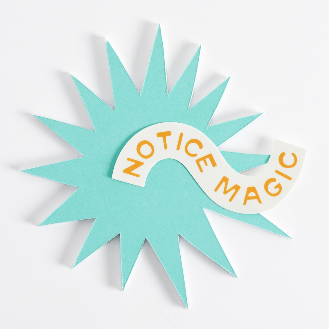 Notice Magic Squiggle Sticker | Waterproof Affirmation Reminder (4.5 ...