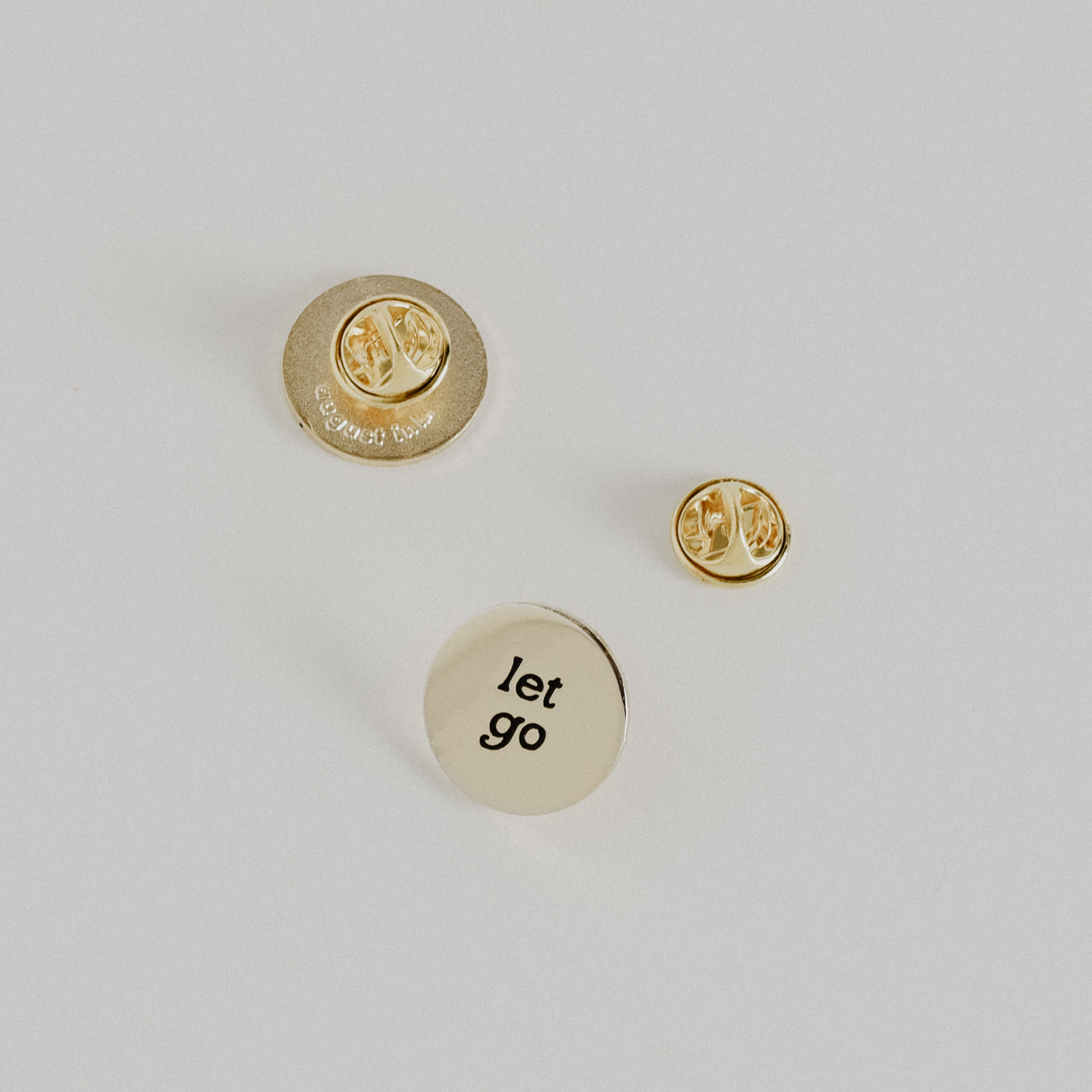 Let Go Enamel Pin | Gold Lapel Pin, Mental Health Gift - Etsy