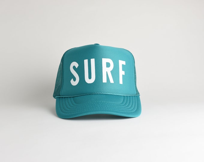 Surf Foam Trucker Hat. Beach Day Hat. Gift for Surfer. Beach Trip Gift ...