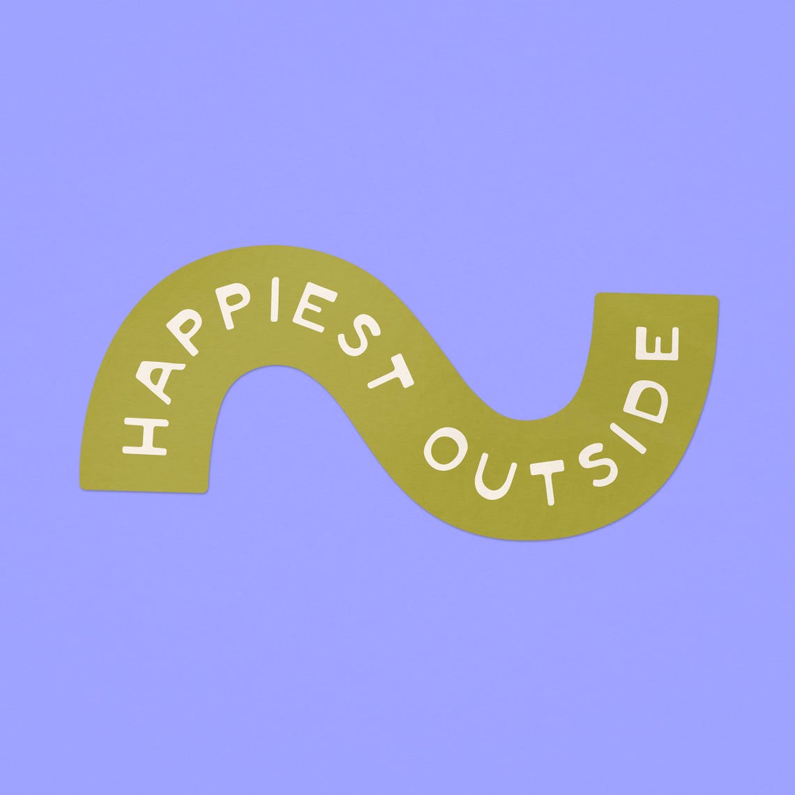 Happiest Outside Vinyl Sticker | Waterproof Adventure Decal - Etsy
