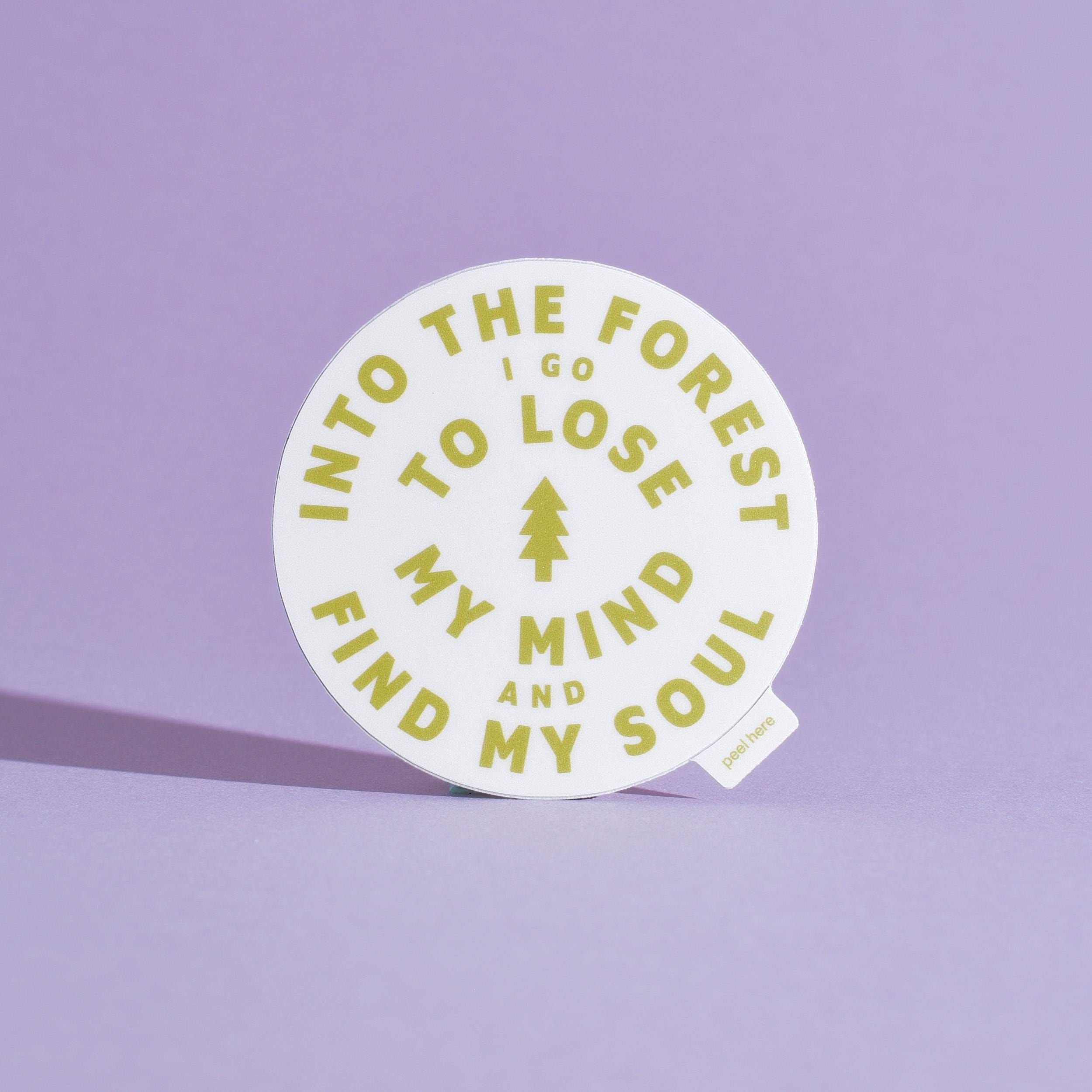 Into the Forest Vinyl Sticker | Waterproof Adventure Decal - Etsy