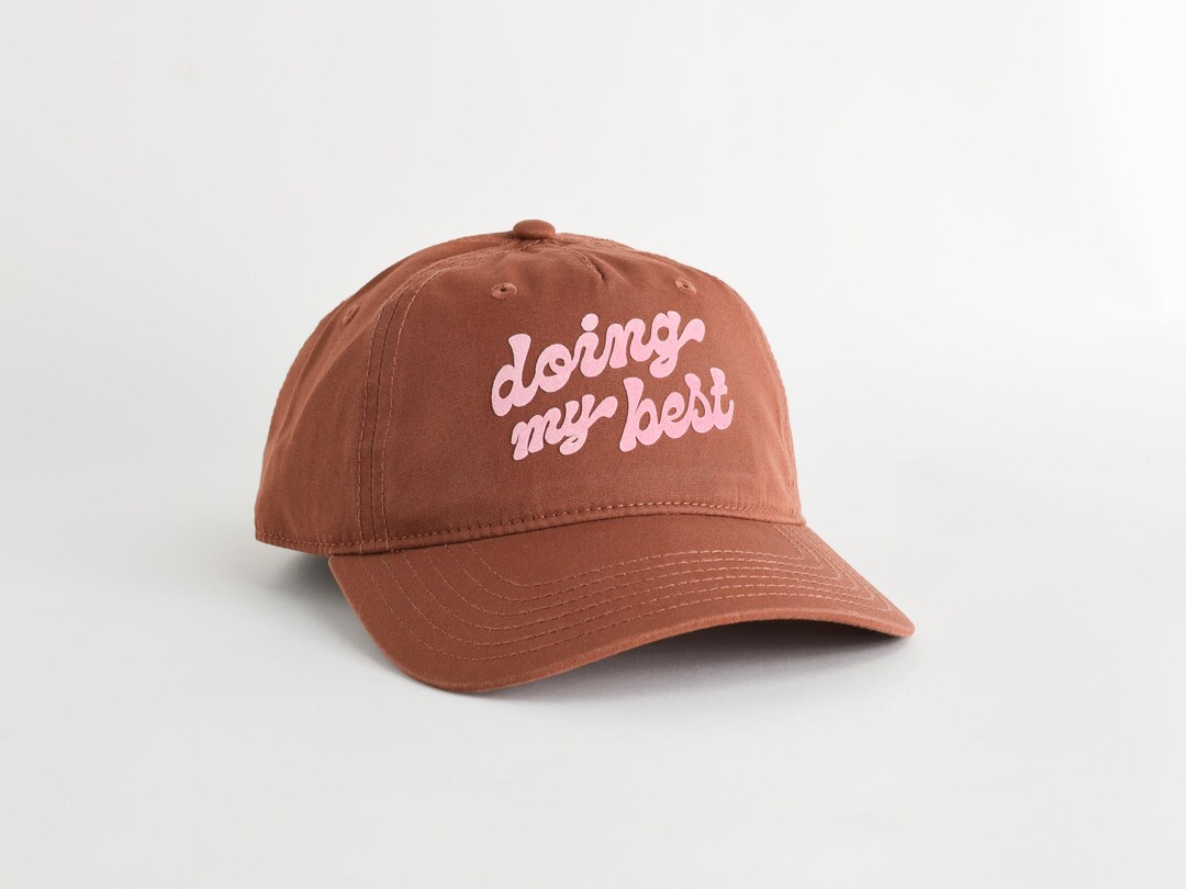 Doing My Best Canvas Dad Hat | Daily Affirmation Hats. Motivational ...