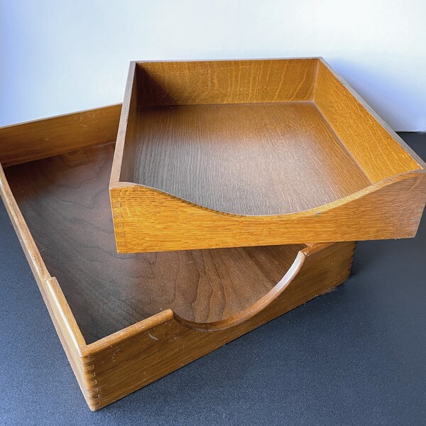 Wood Paper Tray - Etsy