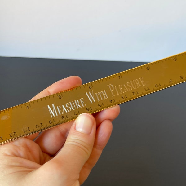 Vintage Metal Ruler - Etsy