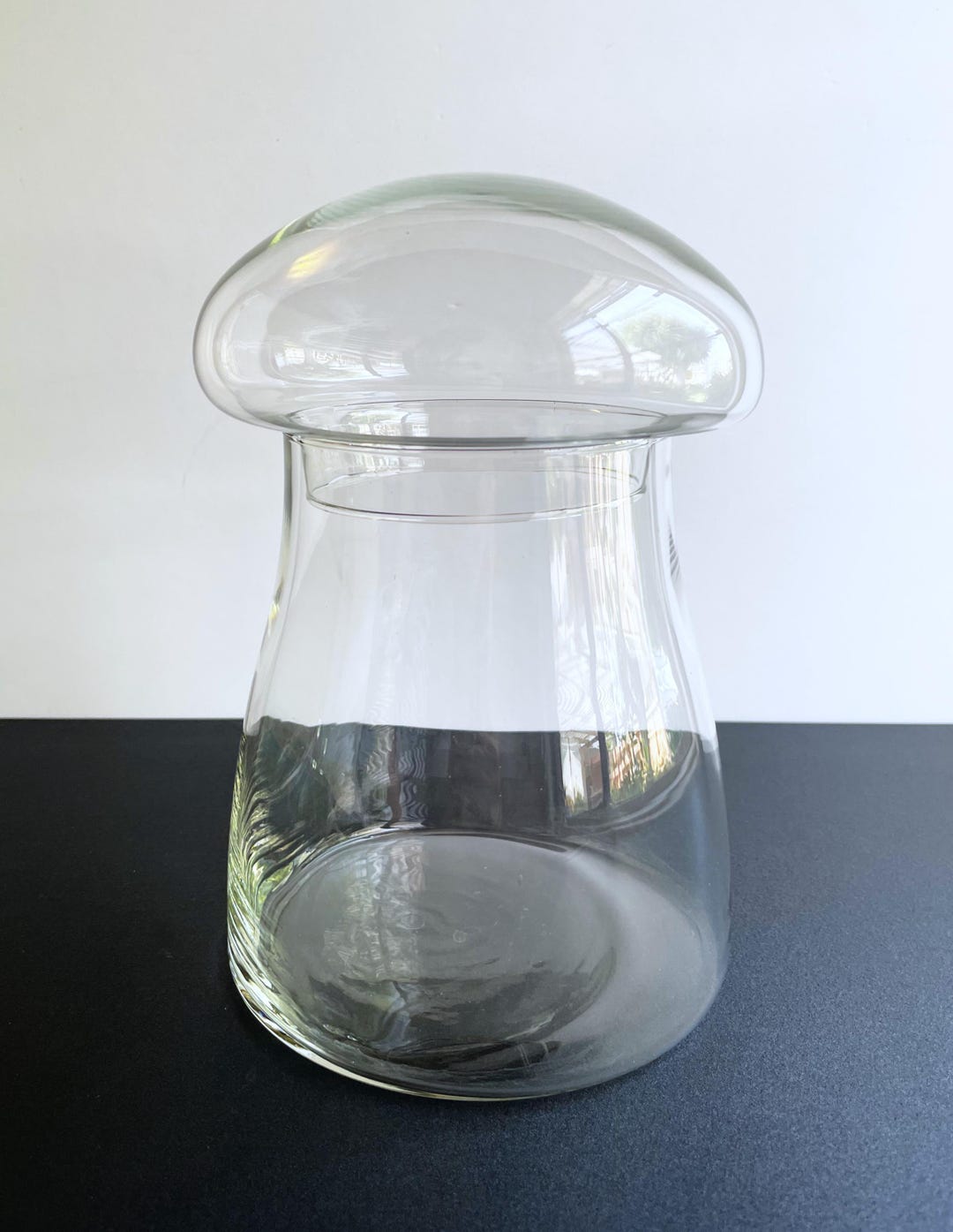 Large Vintage Libbey Glass Mushroom Canister - Etsy