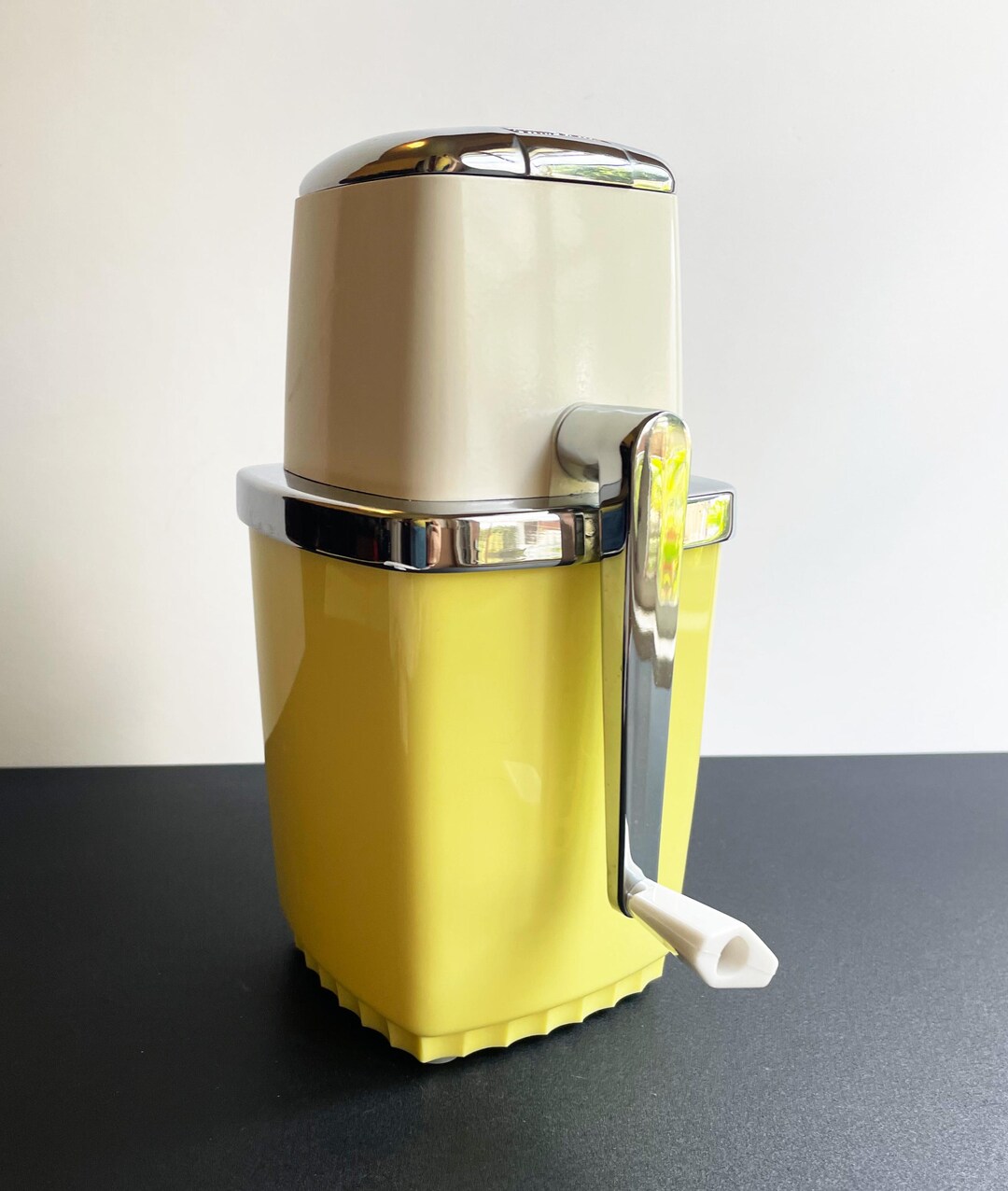 Vintage Yellow Swing-a-way Ice Crusher - Etsy