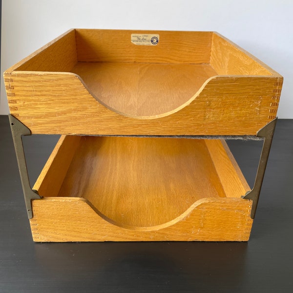 Wood Paper Tray - Etsy