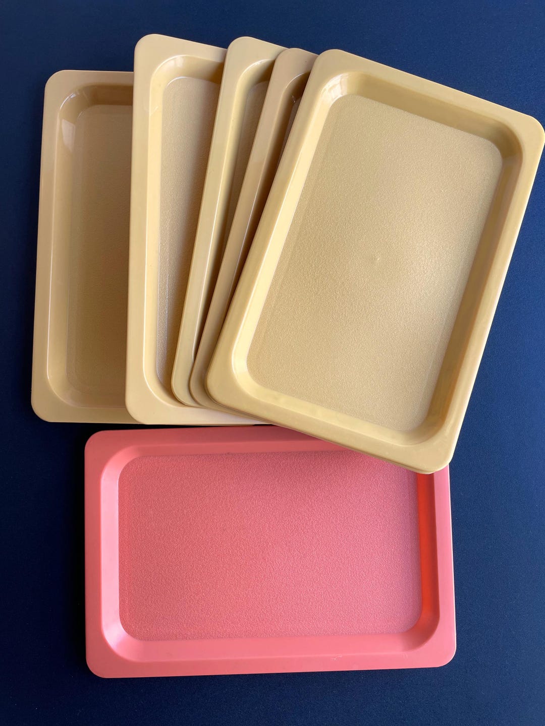 Vintage Plastic Lab Trays in Yellow and Orange - Etsy
