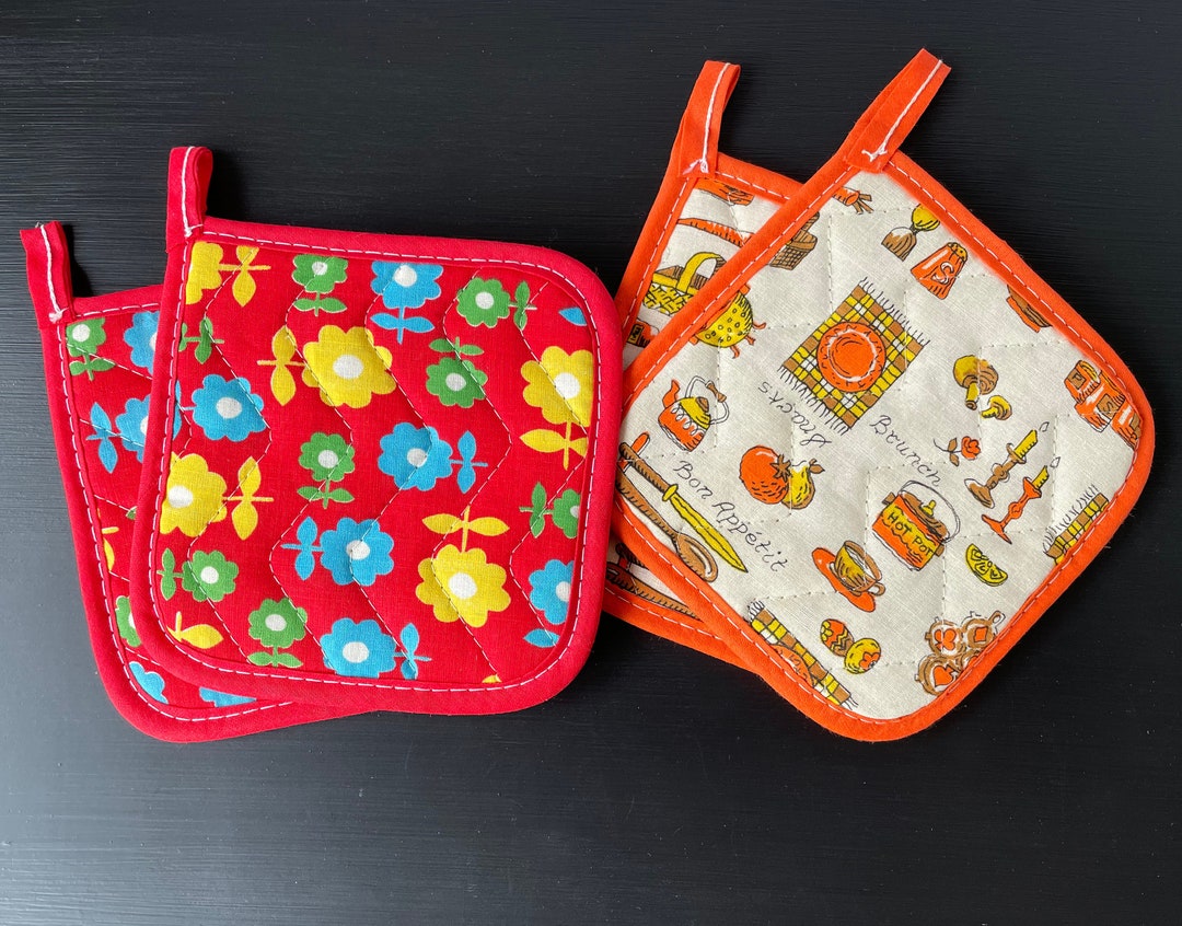 Vintage Cloth Advertising Pot Holders - Etsy