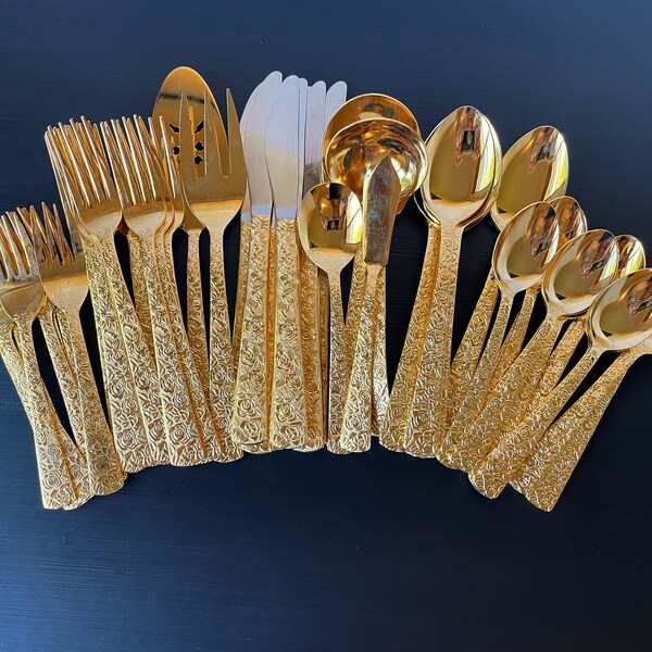 Gold Plated Flatware - Etsy