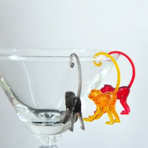 Vintage Monkey Zoo Piks Animal Cocktail Picks, Cocktail Hangers - Etsy