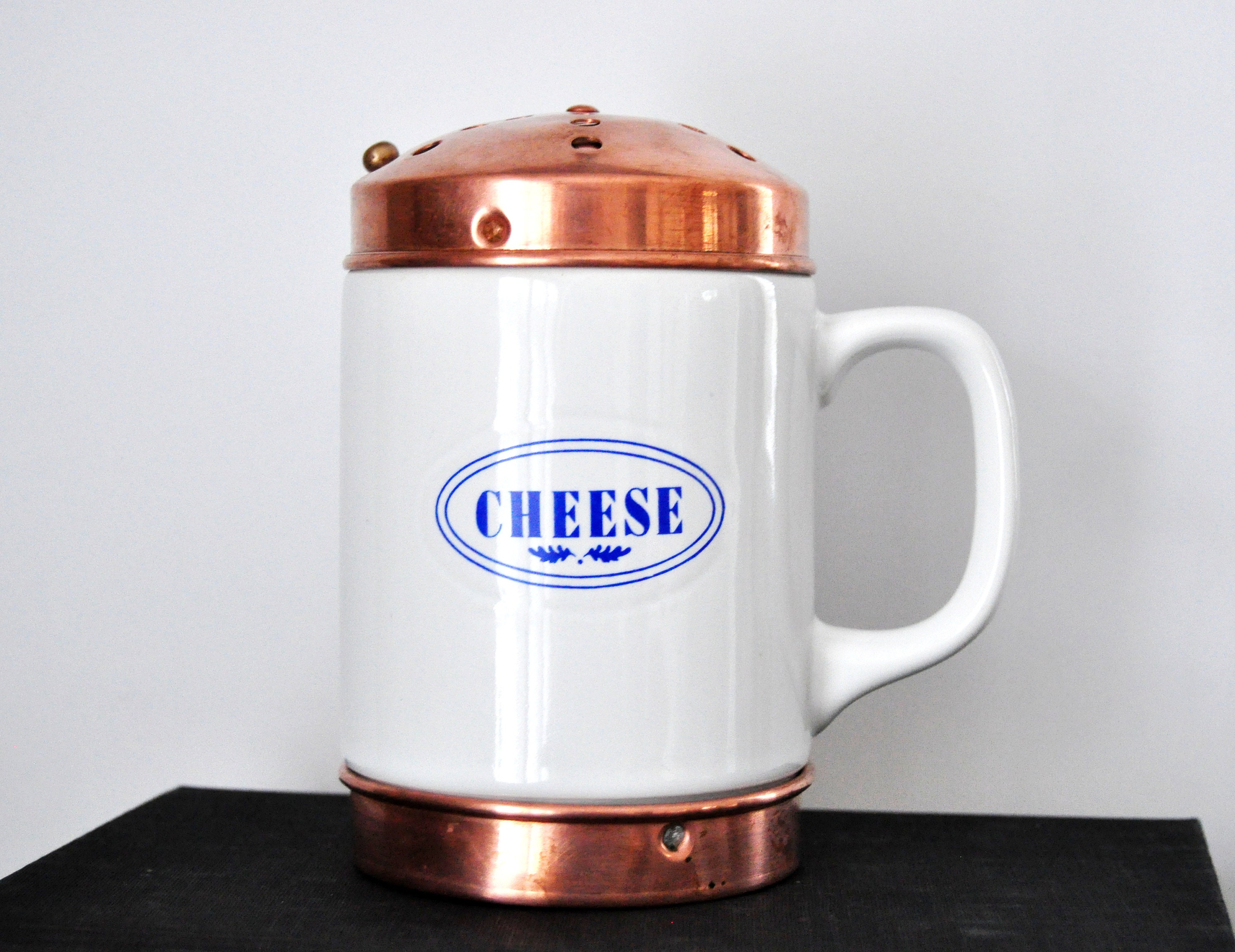 Vintage Copper and Ceramic Parmesan Cheese Shaker | Etsy