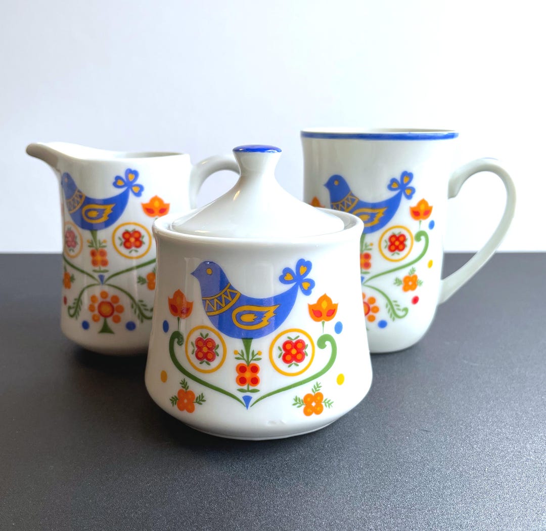 Vintage Fred Roberts Lancaster County Sugar and Creamer Set - Etsy